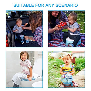 Portable Potty for Toddler Travel, Portable Toddler Potty, Potty Training Seat, Kids Toilet, Go Potty With Storage Bag & Toilet Brush