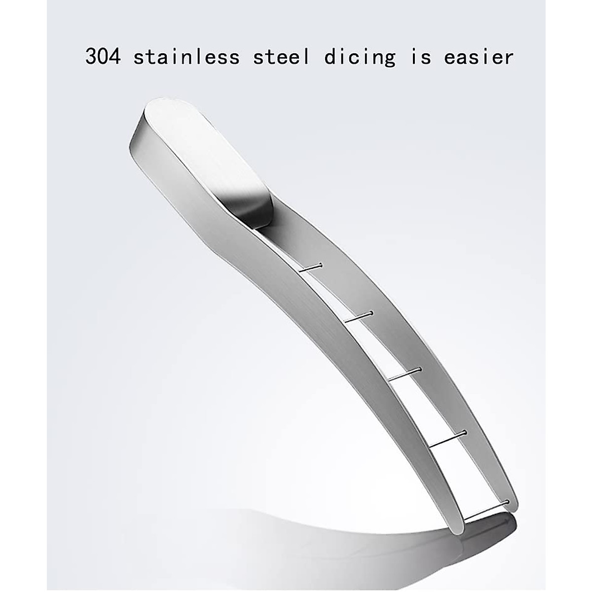 TBESTOACC Watermelon Slicer, 304 Stainless Steel Watermelon Cutter, Quickly Safe Fruit Cutter, Slicer Carving Tools for Kitchen (silver)