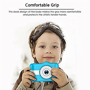 Kids HD Digital Camera - Children Camera 3.5Inch Screen Rechargeable Front and Back Double Lens 2MP for Boys Girls 3-10 Year Old