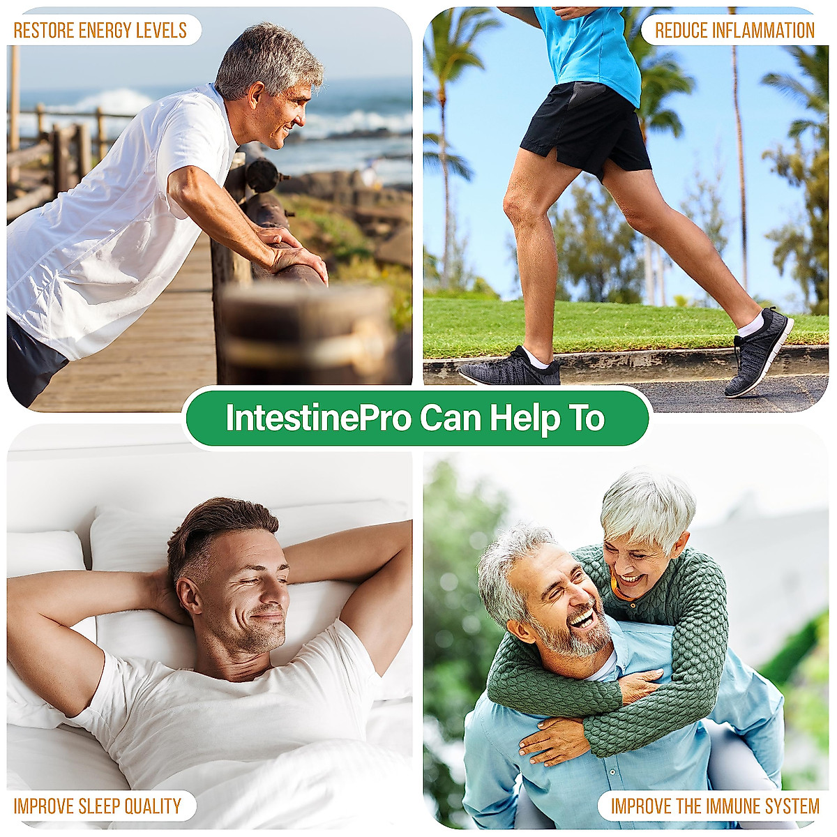 IntestinePro Intestine Support for Humans with Non-GMO Wormwood, Black Walnut, Echinacea + 15 More Premium Ingredients, 60 Vegetarian Capsules