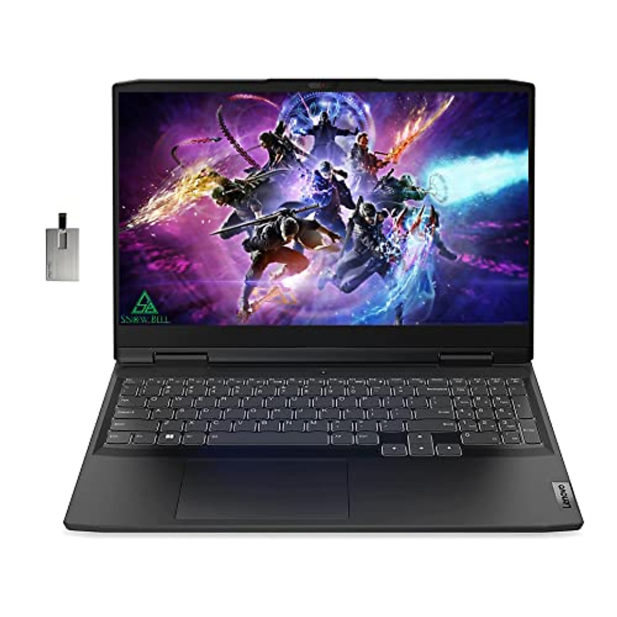 Lenovo 2023 IdeaPad Gaming 3 15.6" 120Hz Gaming Laptop, AMD Ryzen 5 6600H, 16GB RAM, 512GB PCIe SSD, NVIDIA GeForce RTX 3050, Backlit Keyboard, Onyx Gray, Windows 11, 32GB SnowBell USB Card