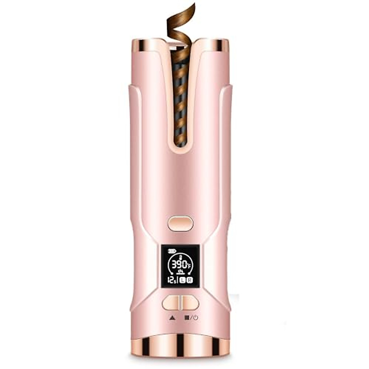 Upgraded Automatic Curling Iron, Cordless Auto Hair Curler with 6 Temps & Timers, Rechargeable & Portable Rotating Curling Wand Styling Tool, Built-in 5000mAh Battery