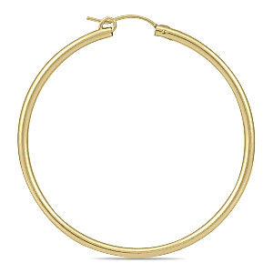 14K Yellow Gold Filled Hoop Earrings (50mm)