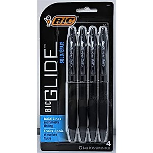 BIC Velocity Bold Retractable Ball Pen, Bold Point (1.6mm), Black, 16-Count…