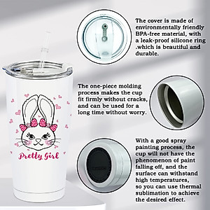 AiHeart 20oz Sublimation Stainless Steel Coffee Tumblers,Double Wall Vacuum Insulated Blanks Bulk Tumblers with Lid Silicone Coasters and Shrink Wrap Films,Travel Mug For Car Cup Racks(2pack)