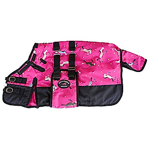 CHALLENGER 44" 1000D Miniature Weanling Pony Foal Horse Winter Blanket Bellyband 51955B