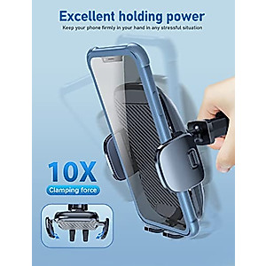 Phone Mount for Car [Strong Suction] Phone Holder Mount Hands-Free Universal Cell Phone Mounts for Dashboard/Windshield, 360° Rotation Extendable Mobile Car Holder for iPhone/Samsung/Oneplus