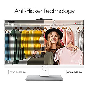 MSI Modern AM242TP AIO Desktop, 23.8" FHD Touchscreen, Intel Core i7-1165G7, 16GB Memory, 512GB SSD, WiFi 6, BT 5.1, FHD Webcam, White, Windows 10 Home (11M-487US)