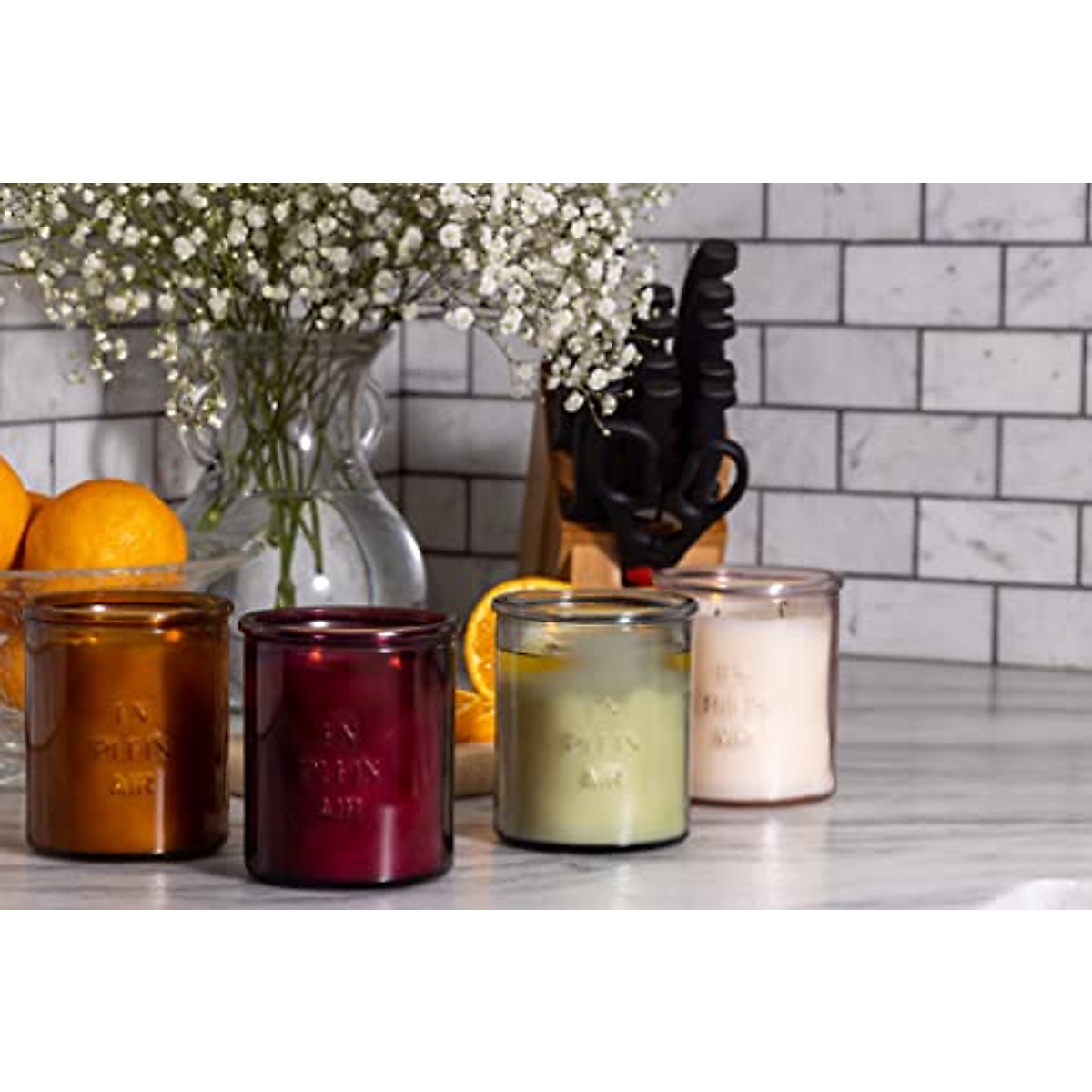 Paddywax Firefly Candle Co. En Plein Air Scented Candles with Soy Wax Blend and Reusable Glass Jar for Home Fragrance and Aromatherapy Ideal for Gifting - 10 Ounce, Amber Woods