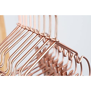 Koobay Clothes Hangers for Baby Metal Hangers with Adjustable Clips, 10PACK, Heavy-Duty and Space-Saving for Pants,Skirts, Coat, Dress (10)