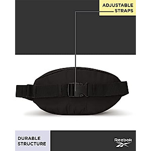 Reebok Women's Fanny Pack - Lightweight Waist Belt Bag - Crossbody Bag for Running, Hiking, Travel, Workouts, Black
