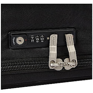 DELSEY Paris Sky Max 2.0 Softside Expandable Luggage with Spinner Wheels, Black, Checked-Medium, 24 Inch