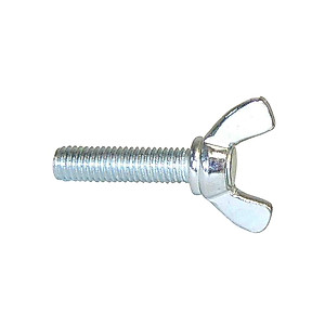 Small Parts Stainless Steel Wing-Head Thumb Screw, M4 x 0.7mm Thread Size, 16mm Long