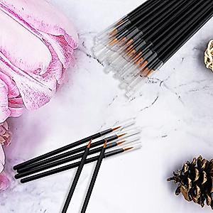 YEASHINE 100 Pack Disposable Eyeliner Brushes Applicator Cosmetic Eye Wands Makeup Tool