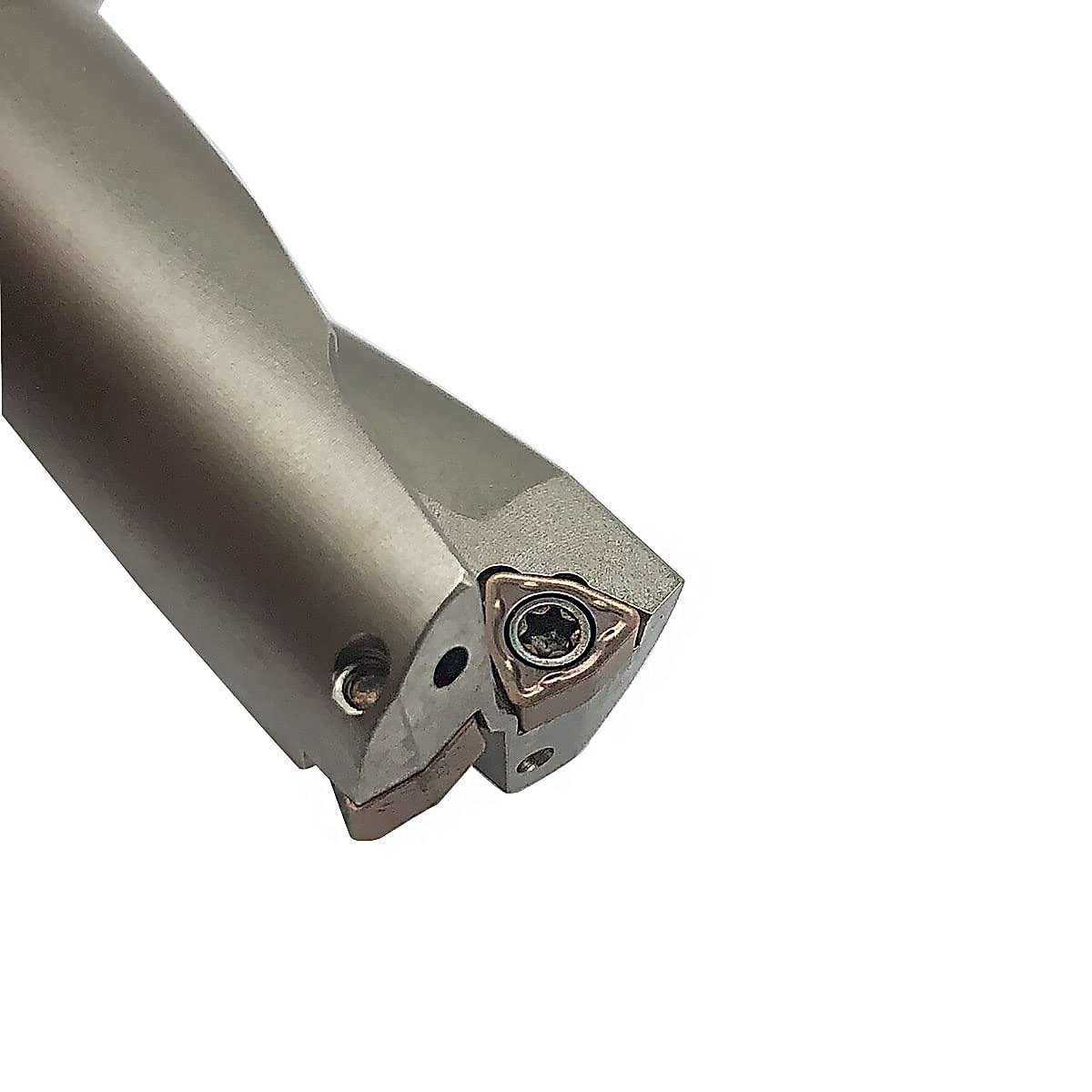 GBJ WC- Φ19-2D -C20 +10pcs WCMX030208FN Indexable U Drill Inserts Holder Fast Water Jet Drill Violent Drill WPD Series (WPD-Φ19-2D-C20+WCMX030208)