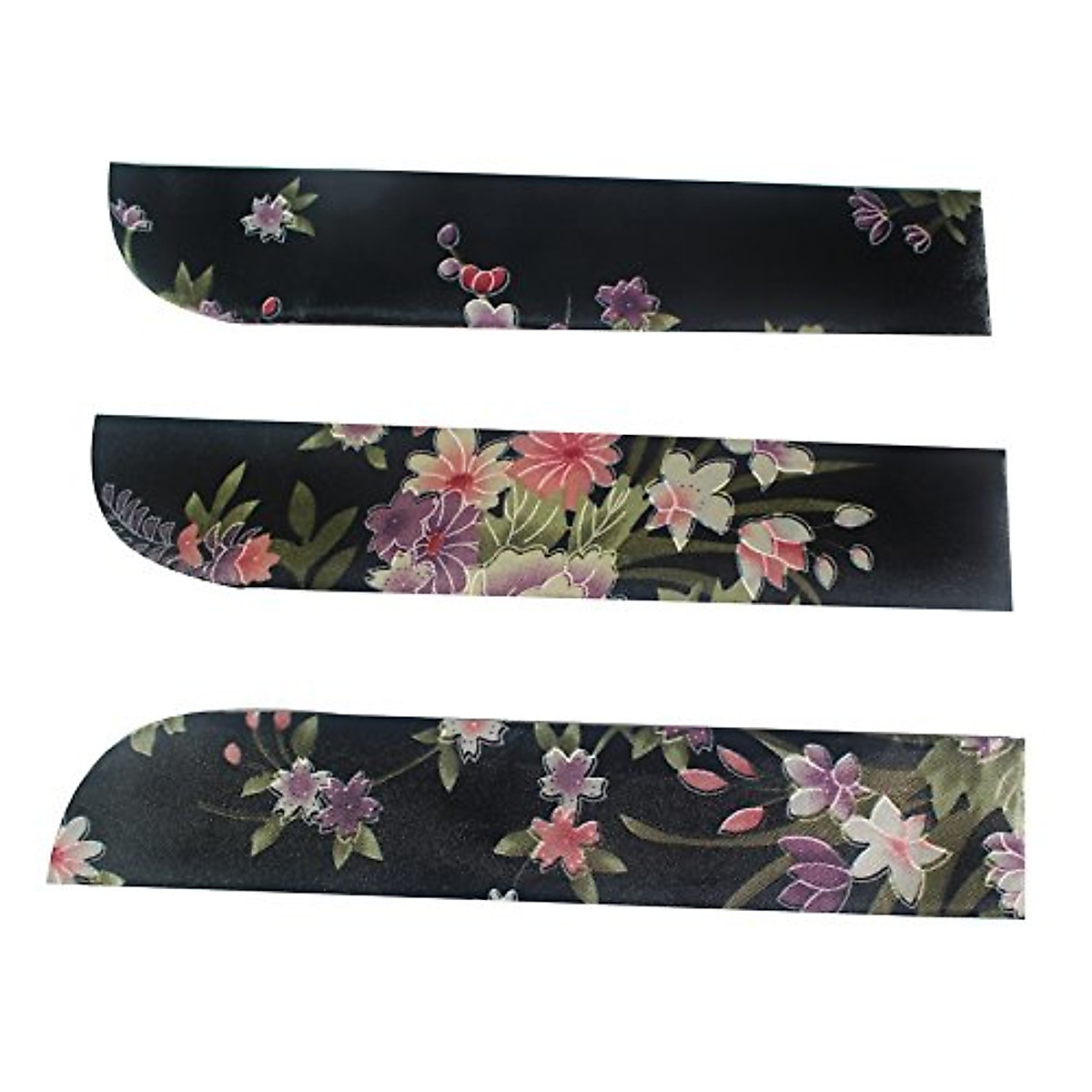 Goege Bailey Women Cartoon Cat Folding Silk Fan Jepanese Handheld Fan (Black)