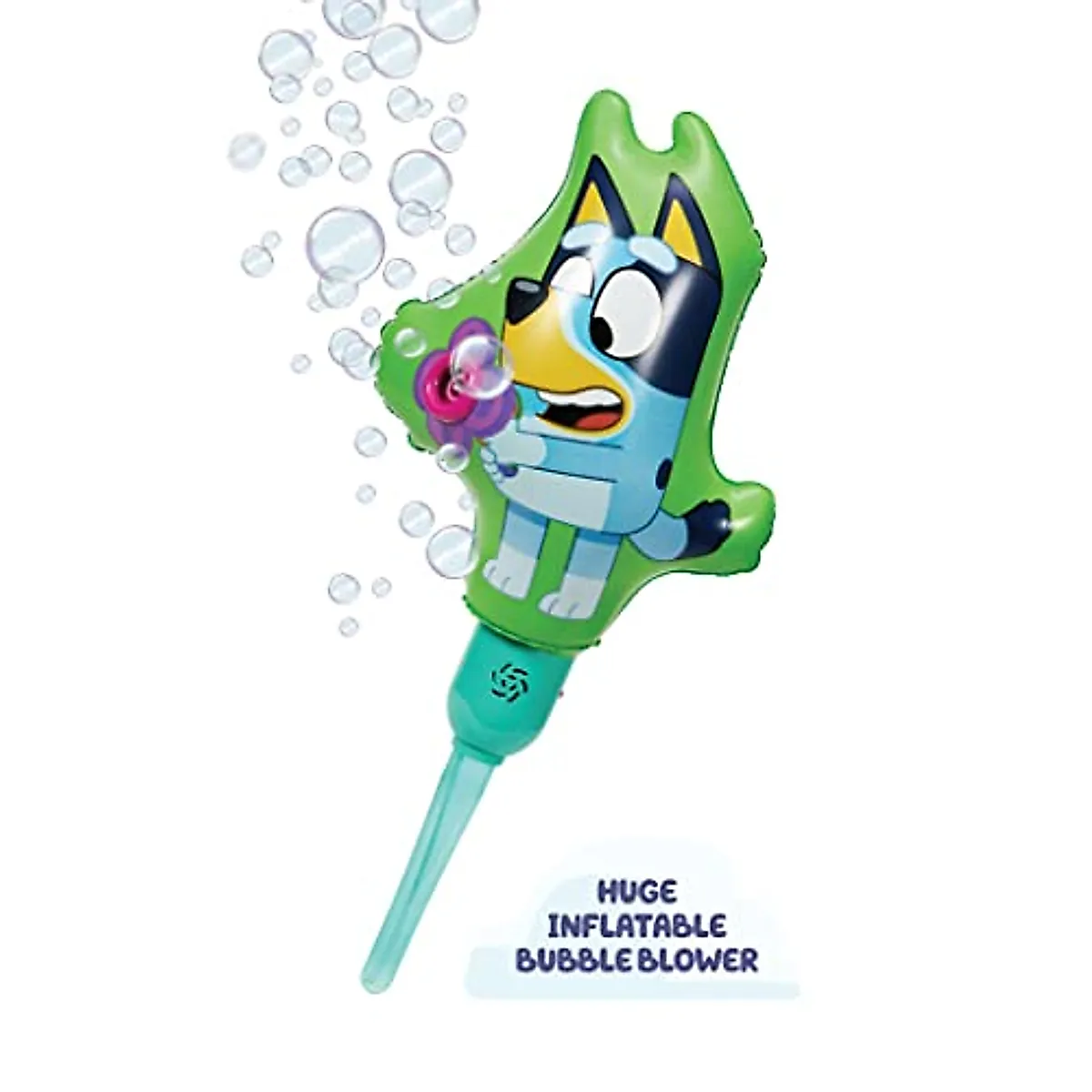 BLUEY Ballooble Bubble Machine Amazon Exclusive Huge Inflatable Bubble Machine for Kids Includes a Stand and Bonus 40oz of Bubble Solution 2 in 1 Play Pattern for Maximum Bubble Toy Fun