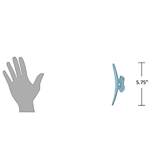 The Bridge Collection - Cast Iron Cleat Hook - Metal Indoor Outdoor Wall Hooks for Nautical, Lake House Decor - Towel, Coat, Key Hook (Light Blue)