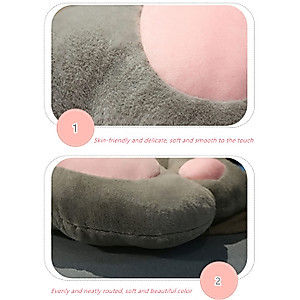 JOSON Cat's paw Cushion Comfortable Bear's paw Chair Cushion Cute Sofa Office Floor seat Cushion (27.8 x 23.6 inch Grey)