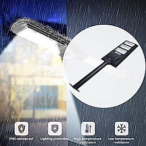 Led Solar Light, IP65 Sealed and Waterproof Solar Security Lights 500W Solar Street Light IP65 Outdoor Waterproof Garden Light for Yard for Home