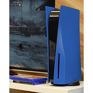 Joso Faceplate for PS5 Disc Edition, Anti-Scratch Dustproof Case Replacement, Cover Skin Fit for PS5 Console (CD-ROM), Plates for PS5 Accessories, Easy Installation - Blue