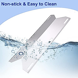 Aibabcue Gas Grill Heat Shield Replacement Parts for Jenn-Air 720-0099, 720-0336, 720-0171, 720-0511, 720-0061 Grill Model, Stainless Steel Heat Plate Tent, Grill Burner Cover for Jennair 720-0099