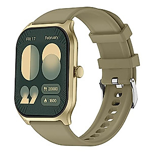 Loluka Smart Watch for Men 2.01" HD Screen Smartwatch Make Phone Calls Message Reminder 100+ Sport Modes Heart Rate Fitness Watch iOS Android Step Calorie Counter Custom Dial