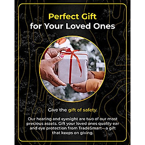 TradeSmart All-in-One Gun Range Safety Duo Kit, Yellow & Pink Ear and Eye Protection Kit for Men & Women, U.S. Certified