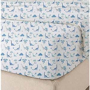 LITTLE CELEBRITY Twin Sheet Set | Kids Sheet & Pillowcase Sets | Twin Sheets for Boys Girls, Fitted Sheet, Top Sheet, Pillowcase | Twin Sheets Set | Twin Bed Sheets | Bed Sheets Twin (Dino Jungle)