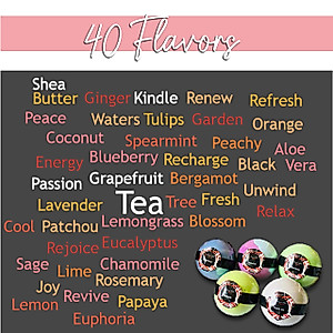 Bath Bomb Gift Set - by Joanne Arden Organic Bath Bombs for Women, Men & Kids. Bulk Bath Bomb Kit Includes 40 Paraben Free & Sulfate Free 2.5 oz Spa Bath Balls