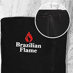 Brazilian Flame 5-Skewer Rotisserie Grill Cover, Black