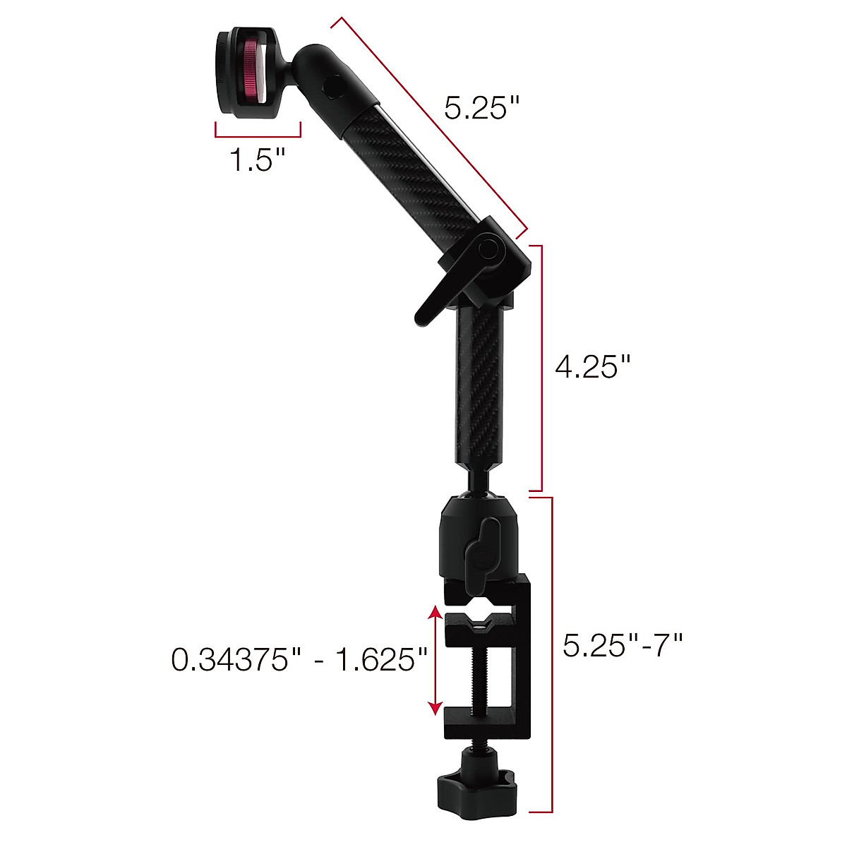 The Joy Factory MagConnect Carbon Fiber C-Clamp Dual Arm Mount (Mount Only) MMU116