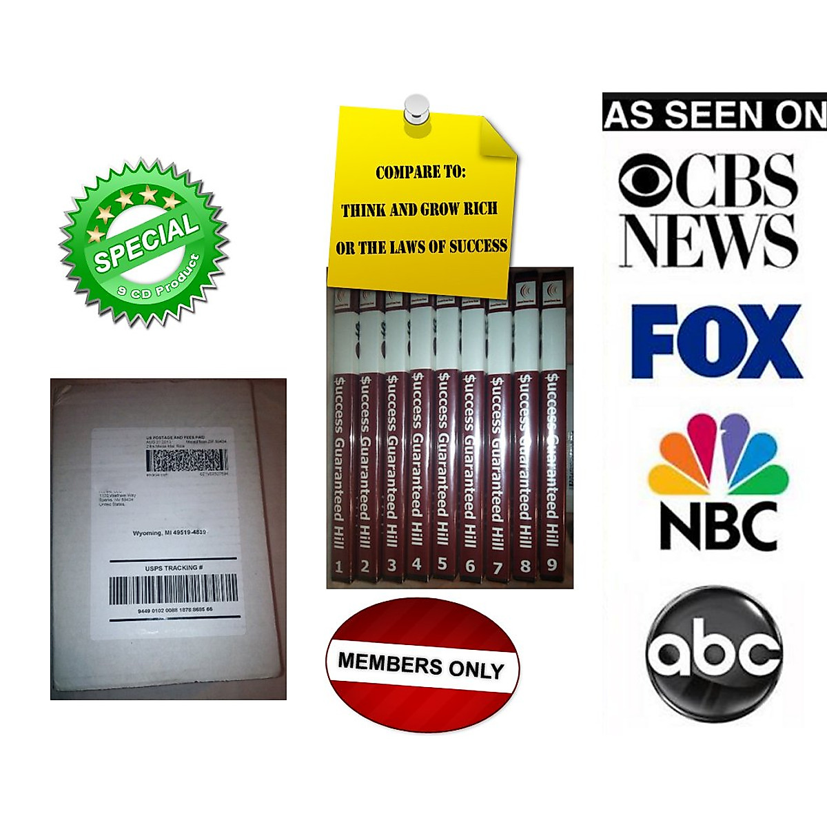 Napoleon Hill Audio Cd- Original Series Set Laws of Success Collection Gifts