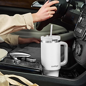 Contigo Streeterville Tumbler 1200 ml with Handle | Stainless Steel Vacuum Insulated Water Bottle with Straw and Lid | Cold for 29 Hours | Travel Mug | Thermal Flask | BPA Free