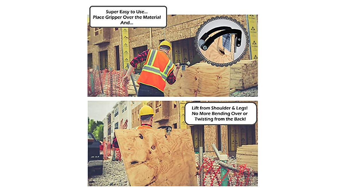 Vulcan Grip Panel Carrier for Easy Solo Lifting of Drywall & Plywood