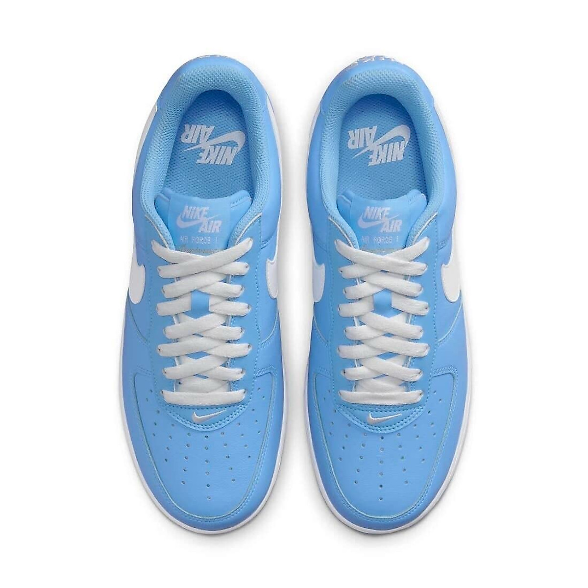 Nike mens Air Force 1 Low Retro, University Blue/White/Metallic, 10