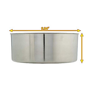 Slopper Stopper Dripless Water Bowls - Stainless Steel Bowl Unit - for Large Breed Dogs 51-85 Lbs, 9.84” Dia, 1 Gallon Capacity
