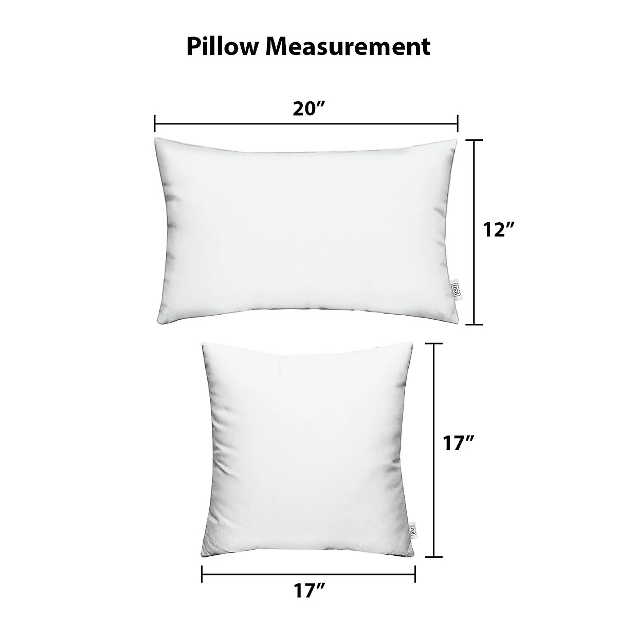 RSH DECOR: Sunbrella Lumbar & Square Pillows Set of 4 | 20" x 12" & 17" x 17" | Water and Fade-Resistant Performance Fabric | Outdoor Throw Pillows for Patio Furniture | Astoria Sunset