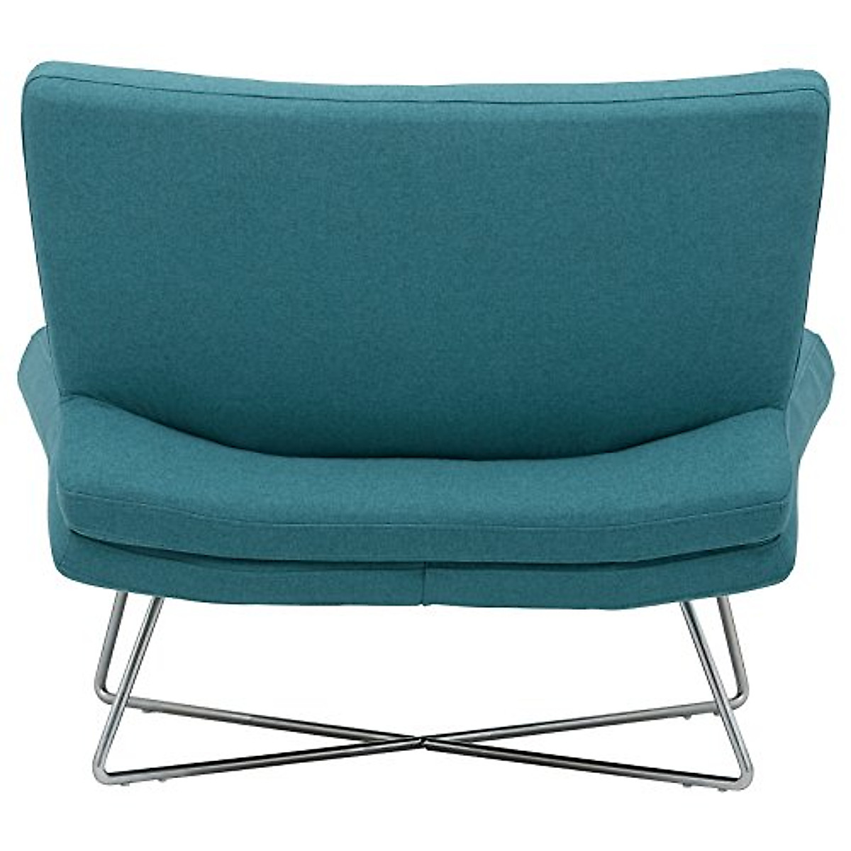 Amazon Brand – Rivet Farr Lotus Accent Chair, 39.8"W, Aqua
