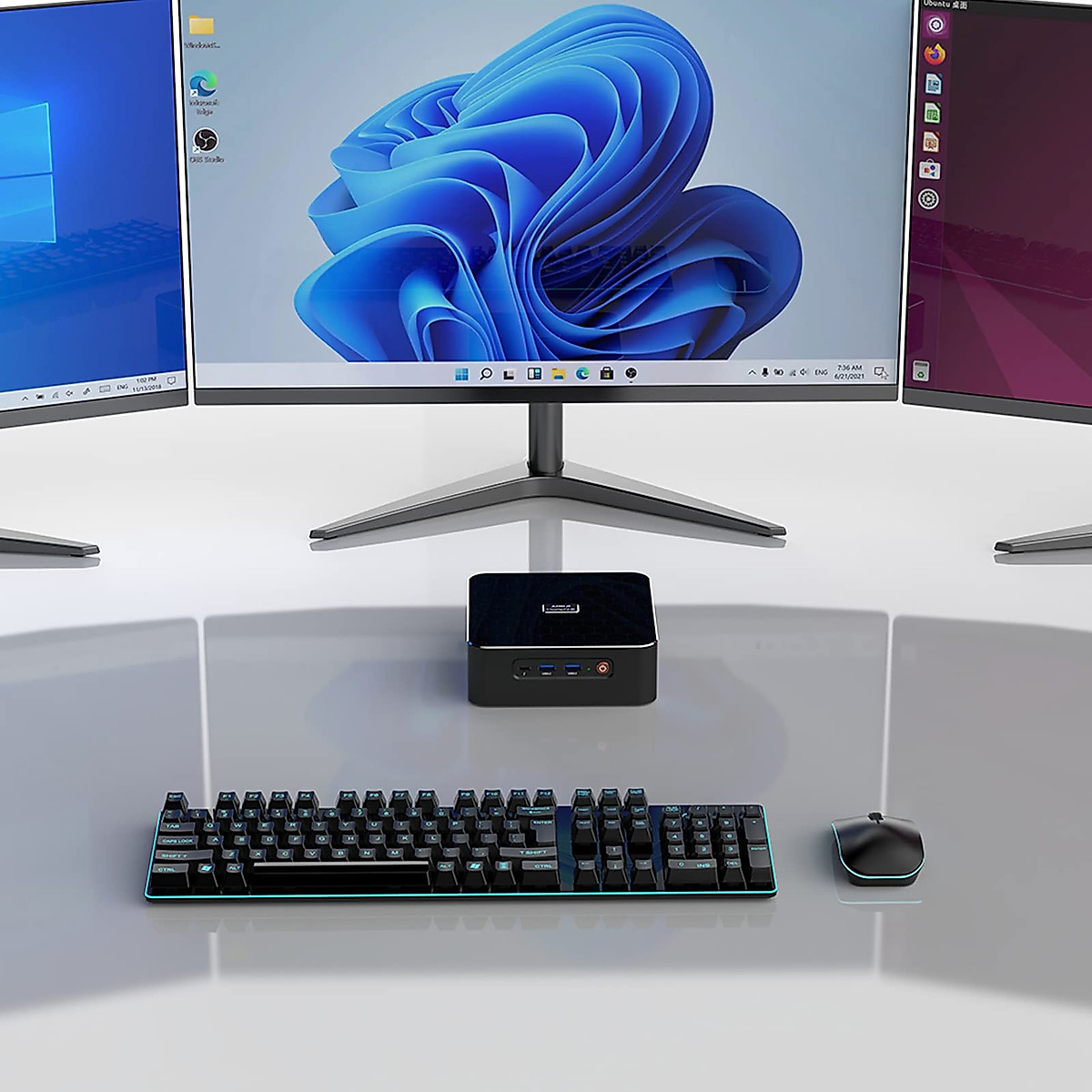 KingnovyPC Mini PC Gamer AMD Rzyen 9 6900HX Window 11 Pro,Desktop Computer,32GB DDR5,2TB PCIe4.0 SSD, 8 Core 16 Threads Radeon 680M, USD,HDMI,DP,Dual 2.5G LAN Gaming Computer WiFi6 BT5.2