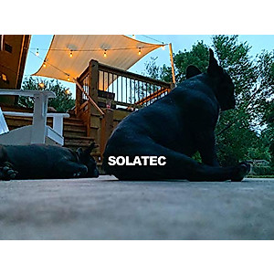 Solatec LED String Lights, Shatterproof 48FT 15 Hanging Sockets Commercial Grade Waterproof 2W Outdoor String Light Decor for Patio, Garden, Balcony, Deck S14 2W