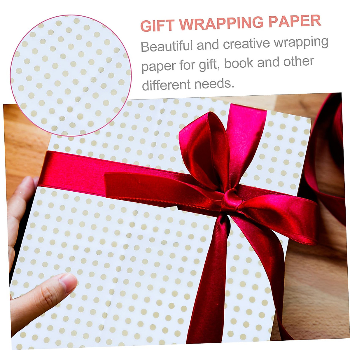 NOLITOY Decorations Wrapping Decors 40 Sheets Golden Wrapping Papers Bulk Wrapping Bulk Sydney Papers