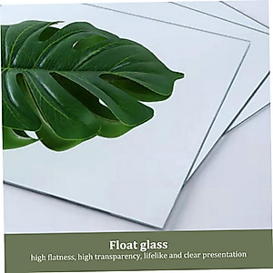 4PCS Full Body Mirror for Wall 11.81x11.81 Inch Full Body Mirror Wall Acrylic Mirror Wall Mounted Self-Adhesive DIY Frameless Mirror Full Length High-Definition Imaging for Home Gym Hallway