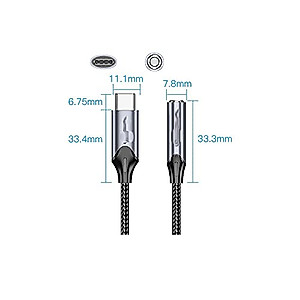 Hubs USB C to 3.5mm Jack Earphone Type C to 3.5 Headphone AUX Adapter Audio Cable USB Hubs (Size : 1.0m)