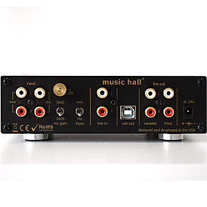 Music Hall pa2.2 MM/MC Phono Preamplifier with Analog to Digital Converter