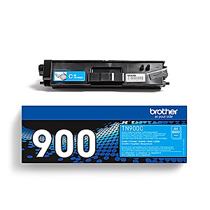 Brother TN-900C Toner Cartridge, Cyan, Single Pack, Ultra High Yield, Includes 1 x Toner Cartridge, Brother Genuine Supplies