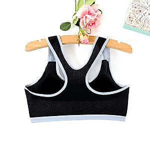 Women Bra,JFLYOU Sale Ladies Yoga Fitness Stretch Workout Tank Top Racerback Padded Sports Bra(Black,Free Size)