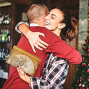 Vintage Quill Pen Ink Set,Feather Quill Pen with Wooden Calligraphy Pen, Including 7 Different Sizes of Nib, Calligraphy pen Set Gift & Women and Man(Grey)