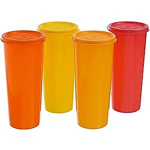 TP-640-T212 Tupperware Plastic Jumbo Tumblers (Set of 4)