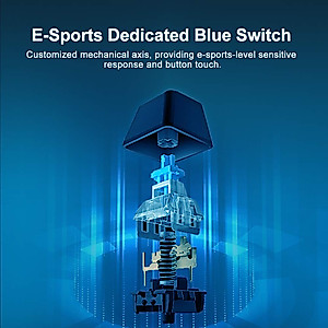 PXN K30 60% Mechanical Keyboard Wireless Mobile Gaming Keyboard Backlit Wired LED Mini Compact Keyboards Compatible with Android PC Laptop (Black)